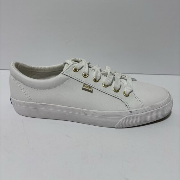 Keds | Shoes | Keds Womens Jump Kick White Leather Sneakers Size 85 M ...
